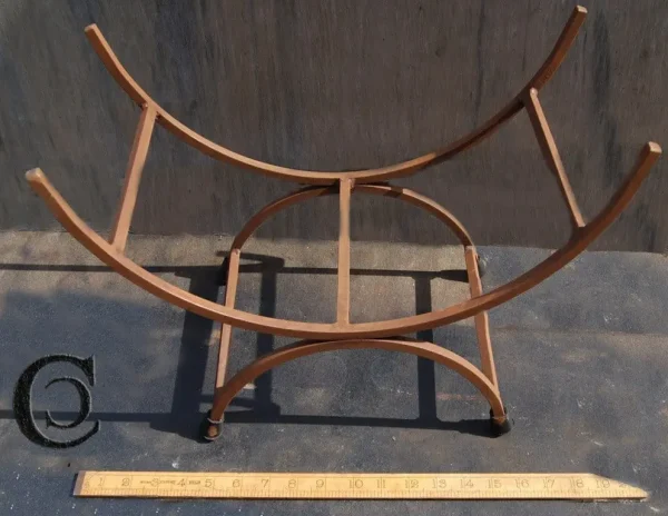 Metal Log Basket for Fireplace Rustic | Rusty Metal | 500mm - Project ...