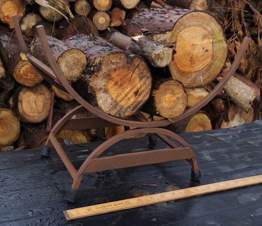 Metal Log Basket for Fireplace Rustic | Rusty Metal | 500mm - Project ...