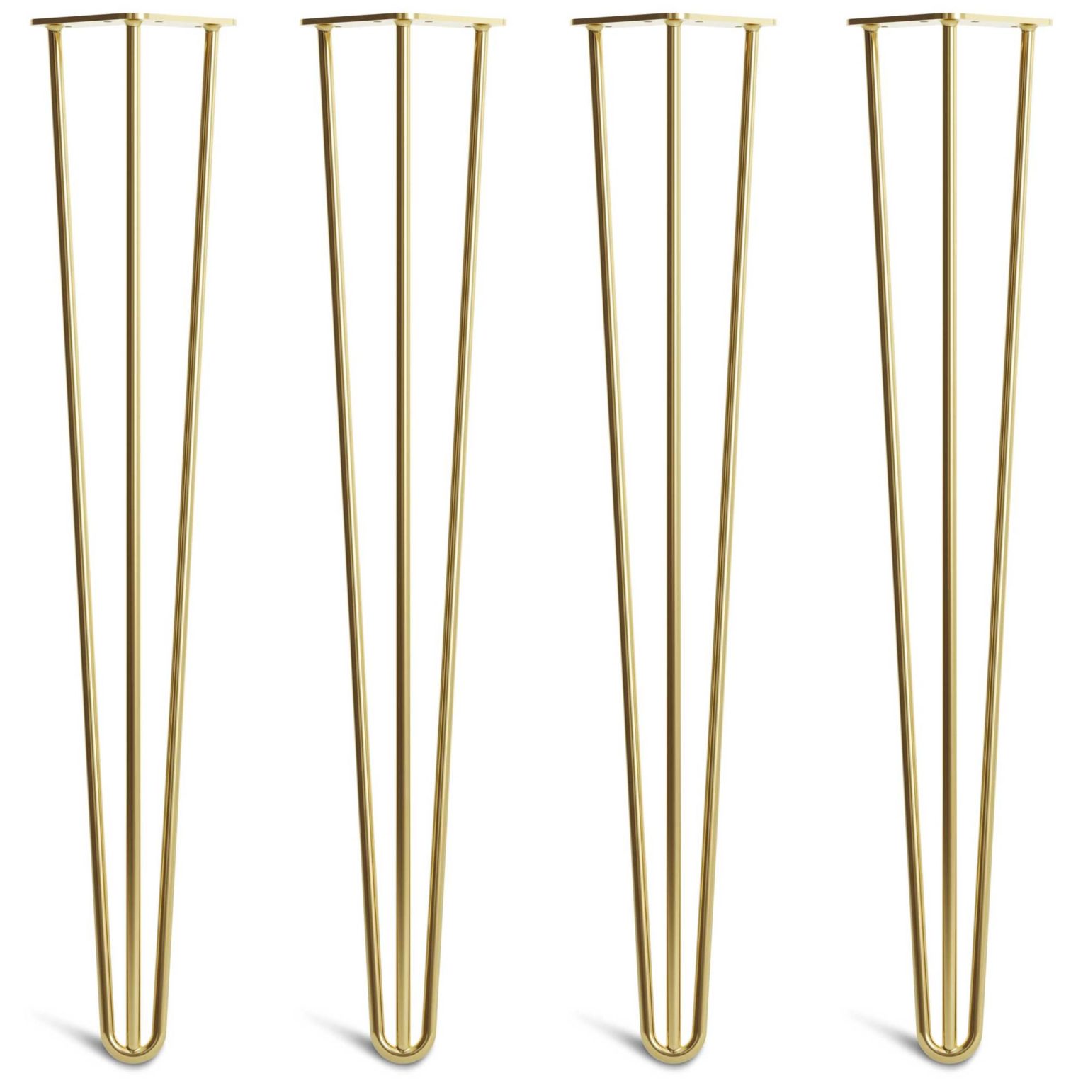 Reclaimed Solid Wood Desks - Hairpin Legs (Copper & Brass) | Home ...