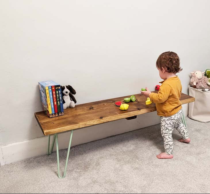 Kids Table with Hairpin Legs | Children's Bedroom Furniture | Toddler ...