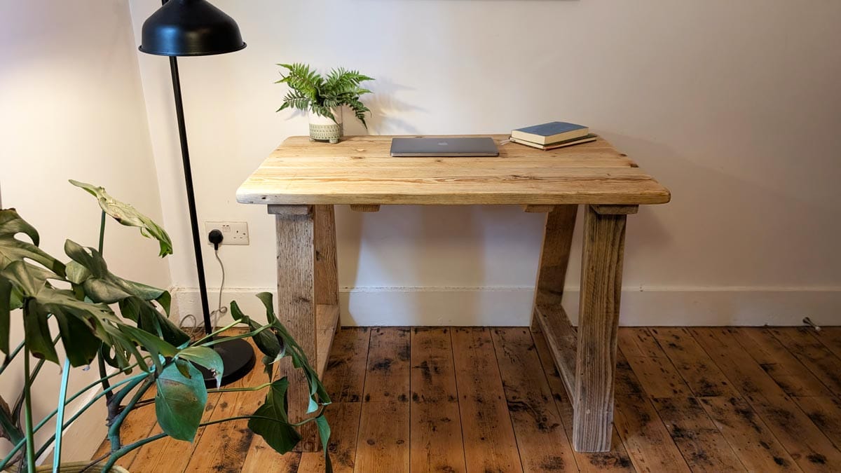 Farmhouse Rustic Desk | Home Office Reclaimed Wood Desks - Project Reclaim
