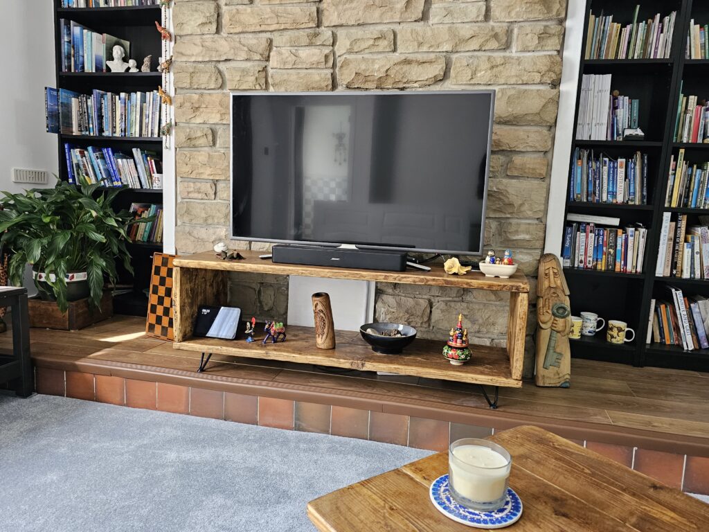 Transform Your Living Room with a Rustic TV Stand - Project Reclaim